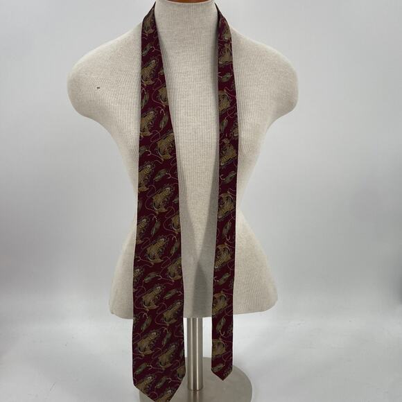 Vintage | Accessories | Vintage Ferrell Reed Trout Fishing Tie | Poshmark
